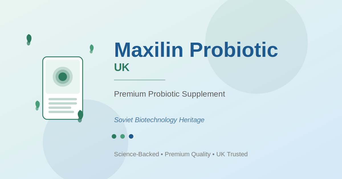 Maxilin Probiotic - Premium Gut Health Supplement | Nobel Prize ...